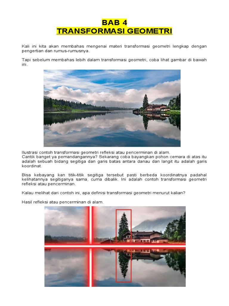 Transformasi Geometri Jenis dan Rumus Dasar | PDF