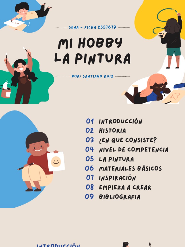 Mi Hobby Presentacion - Santiago Ruiz | PDF | Pinturas | Las artes