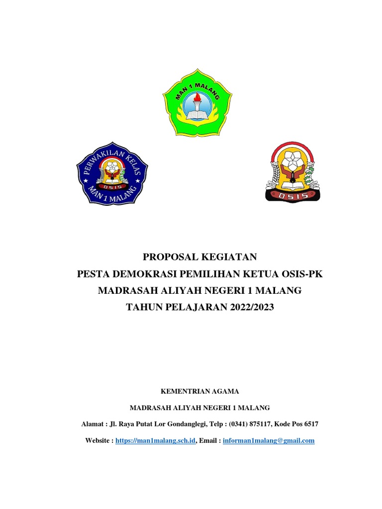 Proposal Kegiatan Pesta Demokrasi | PDF