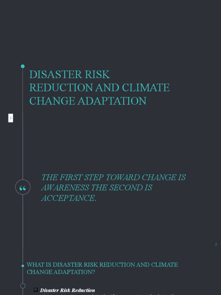 Integrating DRR and Climate Adaptation | PDF | Disaster Risk Reduction ...