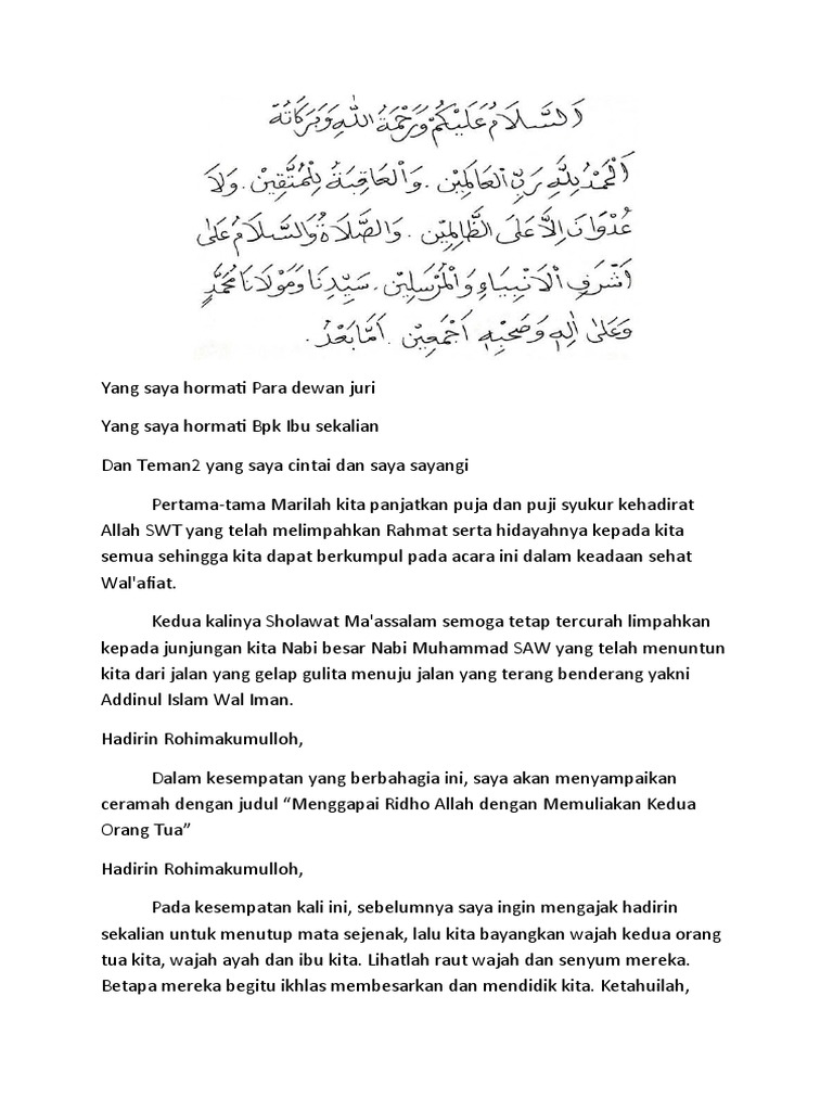 Yang Saya Hormati para Dewan Juri | PDF