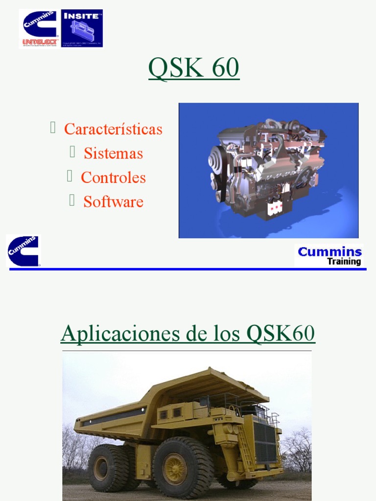 Presentacion QSK60 | PDF | Inyección de combustible | Turbocompresor