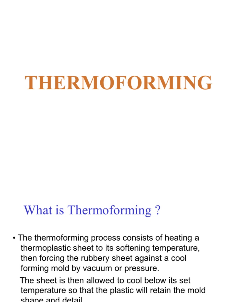 THERMOFORMING | PDF