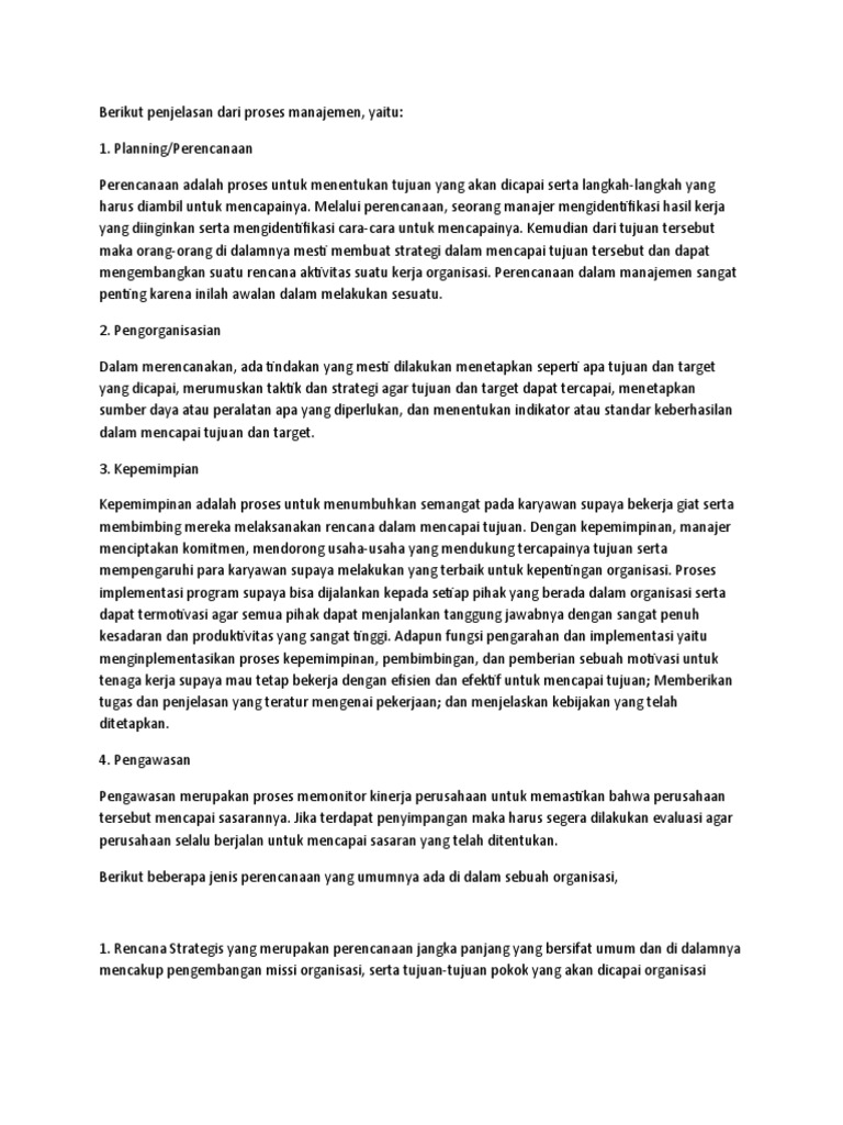 Tugas Tuton Manajemen 1 | PDF