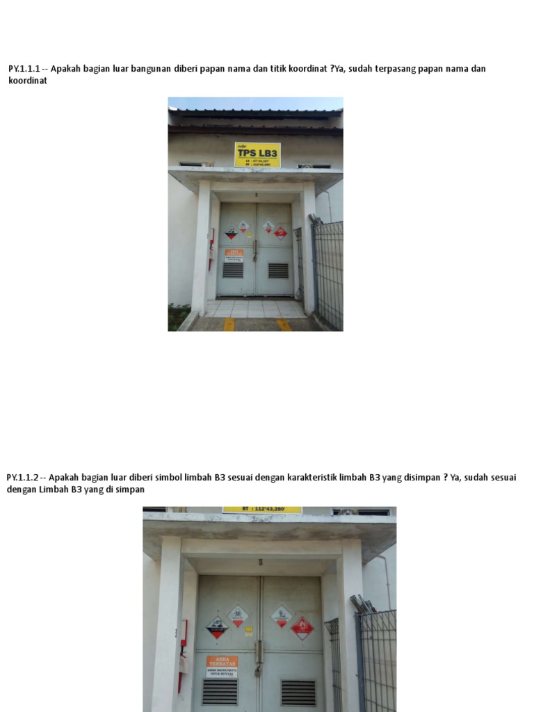 Aspek Teknis TPS Limbah B3 | PDF