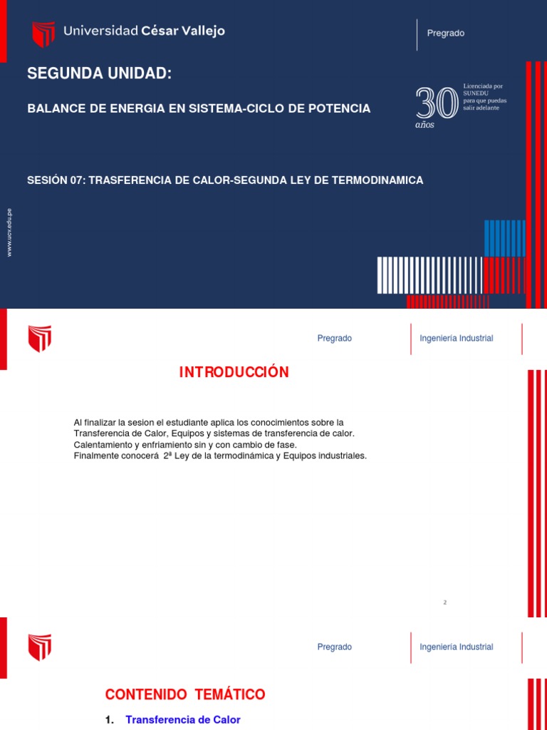 Sesion 7 | PDF | Transferencia de calor | Termodinámica