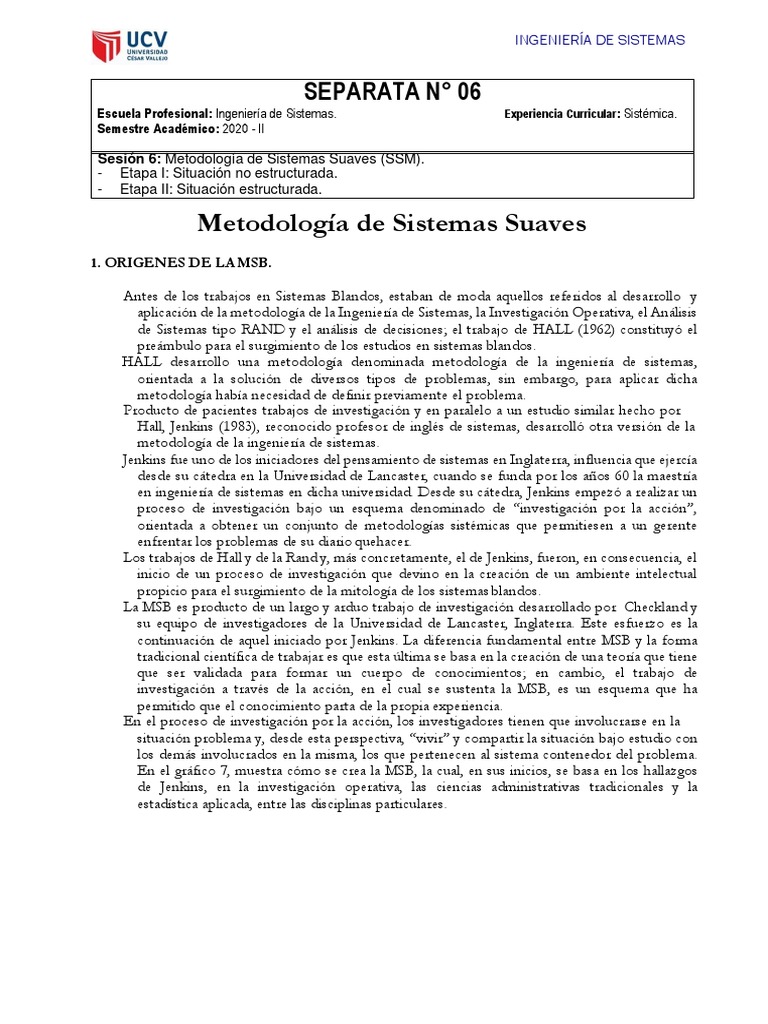 Material Separata 6 SSM I II | PDF | Realidad | Modelo conceptual