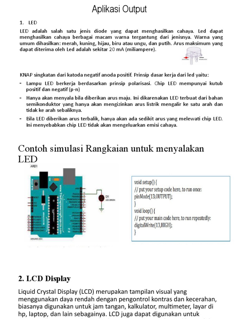 Materi Aplikasi Output-Input | PDF | Komputer