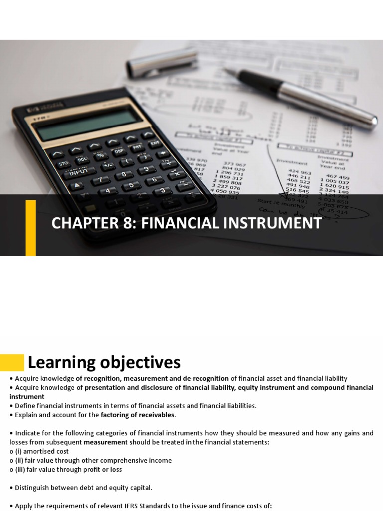 F7 - C8 Financial Instrument Full | PDF | Fair Value | Historical Cost