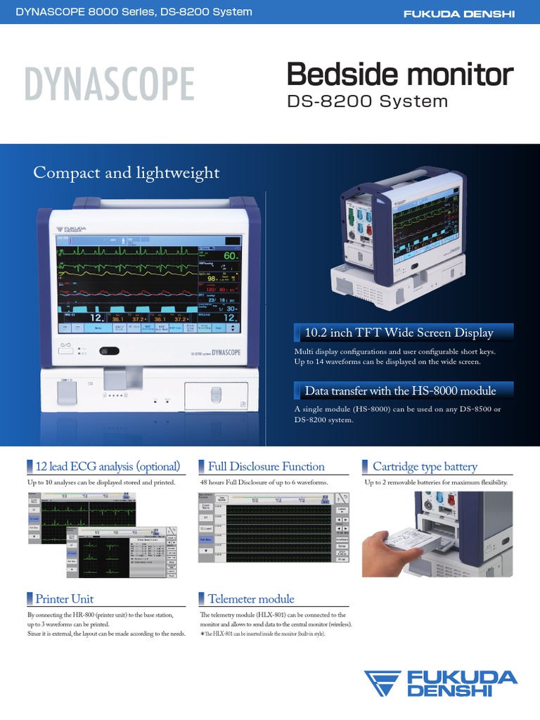 DS-8200 Catalog | PDF | Monitoring (Medicine) | Telemetry