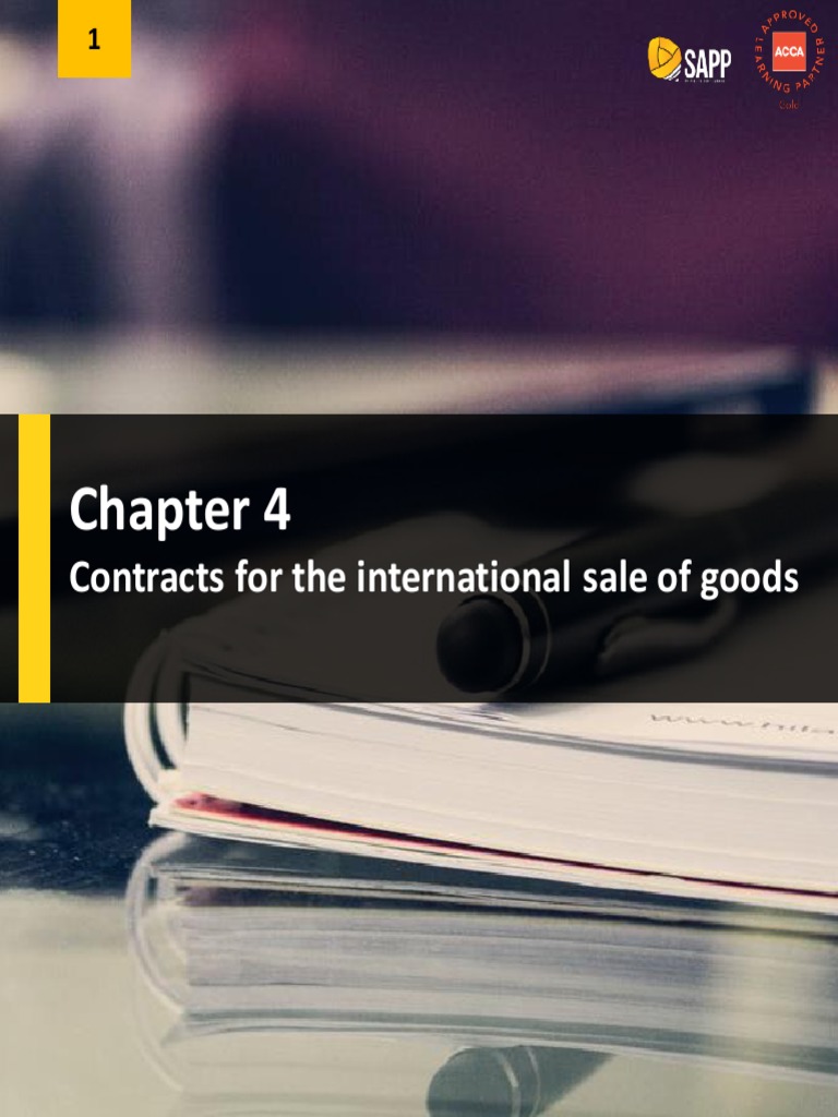 Chapter 4 - Contracts For The International Sale of Goods | PDF | Offer ...