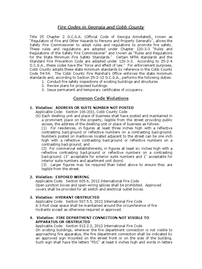 Common Code Violations | PDF | Fire Sprinkler System | Fire Safety