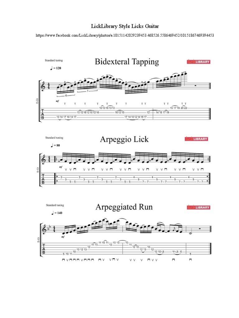 LickLibrary Style Licks Guitar | PDF