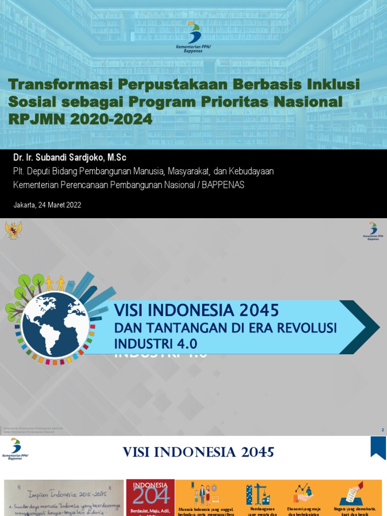 Dr. Ir. Subandi Sardjoko, M.Sc. - Bappenas RI | PDF
