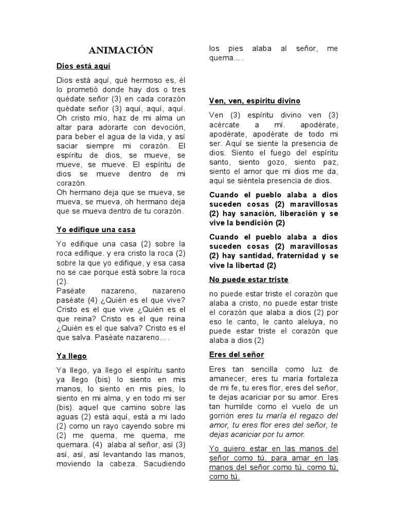 Animación Musica | PDF | Cristo (título) | Creencia religiosa y doctrina