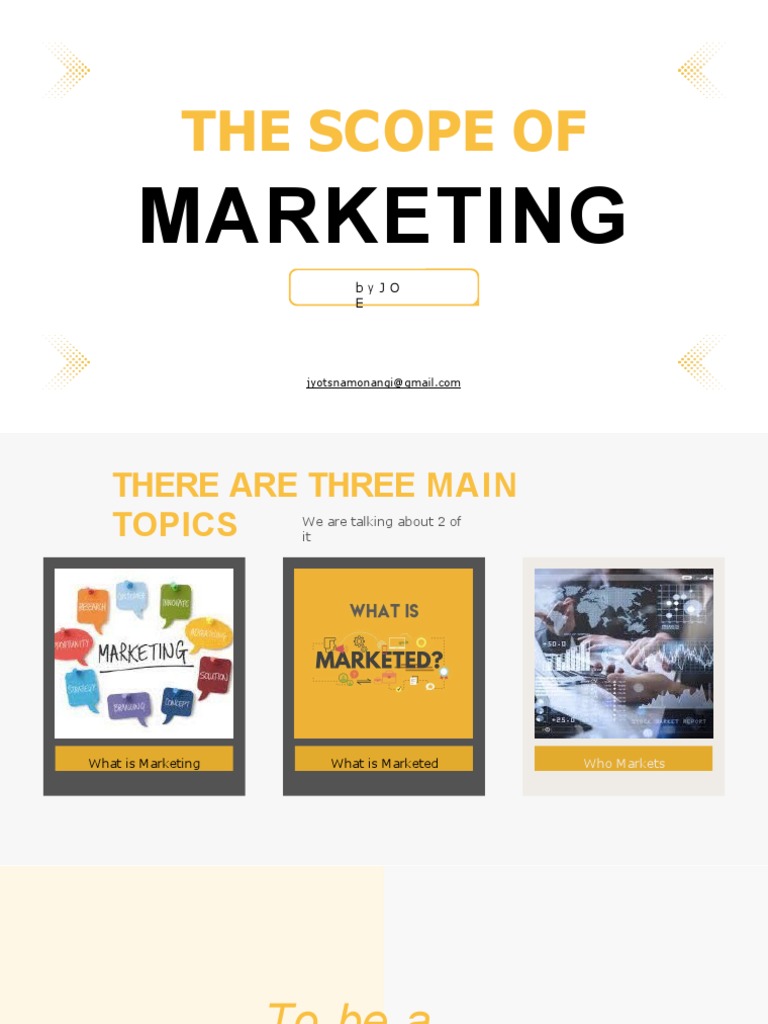 An Overview of the Scope and Key Concepts of Marketing | PDF ...