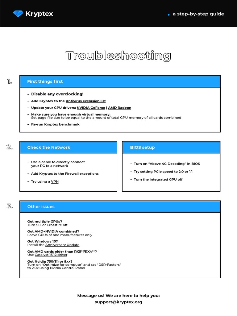 Kryptex Troubleshooting en | PDF