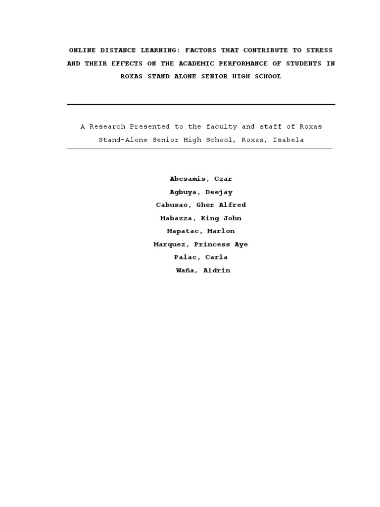 Chapter 1 3 Research Group 1 | PDF | Survey Methodology | Educational ...