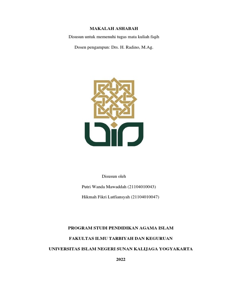 Makalah Ashabah | PDF