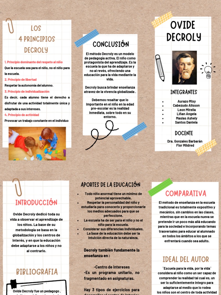 Ovide Decroly | PDF | Aprendizaje | Cognición