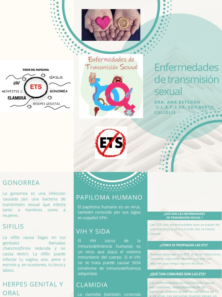 Triptico Pdf Infección Transmitida Sexualmente Trastornos