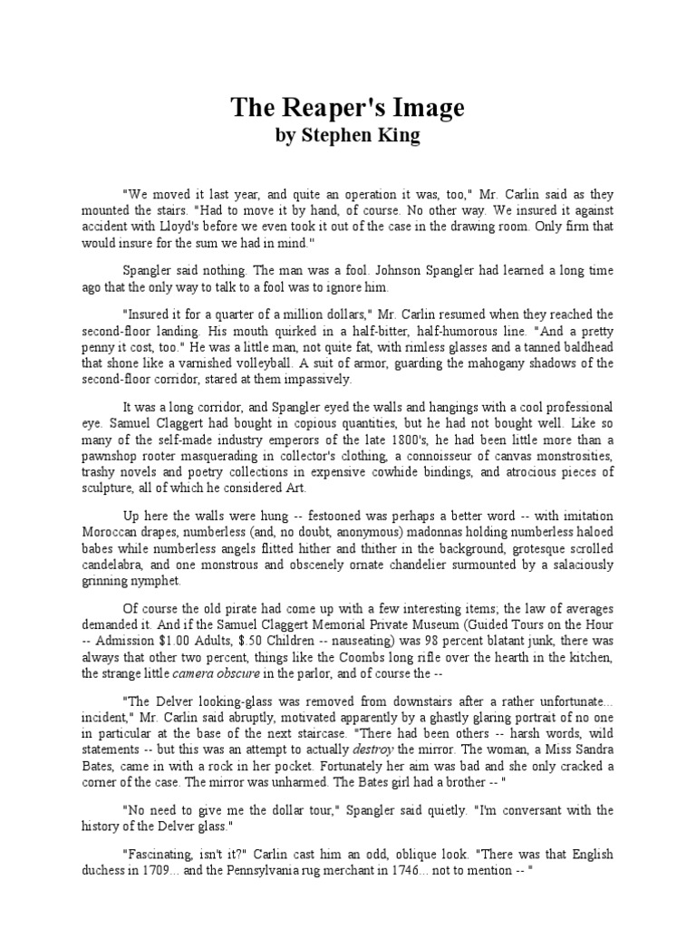 The Reapers Image Stephen King | PDF