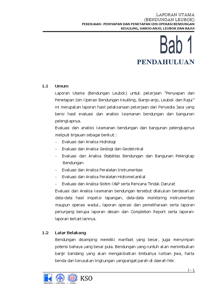 BAB 1 Pendahuluan | PDF