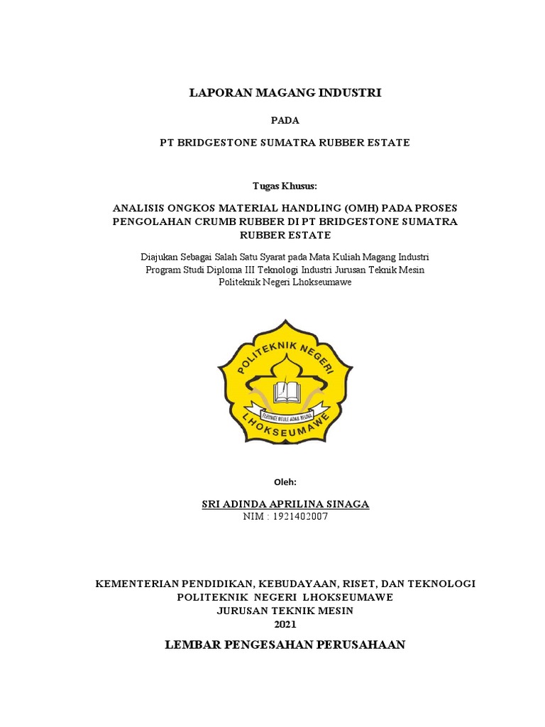 Laporan Magang Industri Fix | PDF