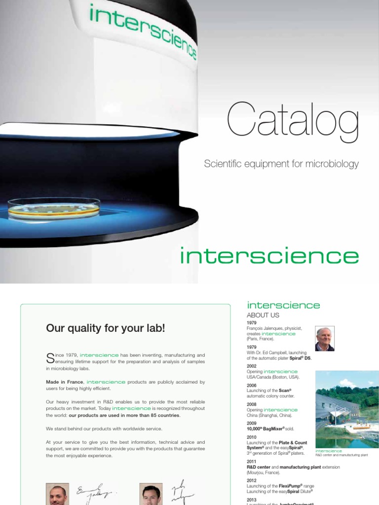Interscience Catalogue en Web | PDF | Filtration | Colony Forming Unit