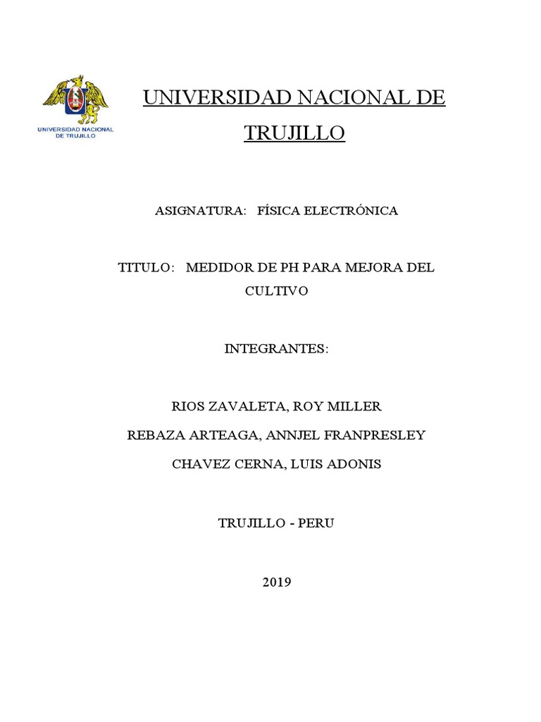 Proyecto Medidor de PH | PDF | Ph | Periférico