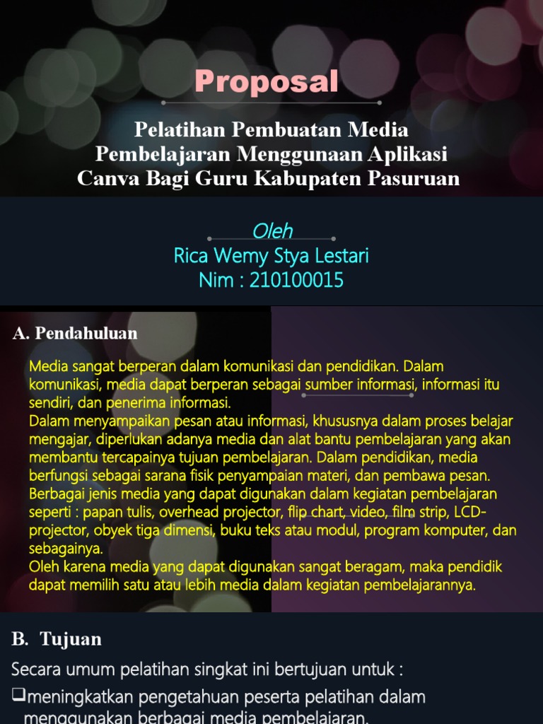 Proposal Diklat | PDF