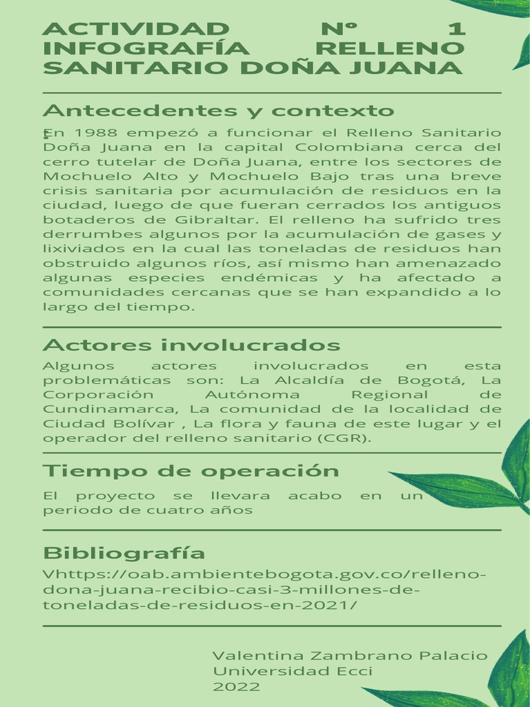 Act. 1 Relleno Sanitario Doña Juana | PDF