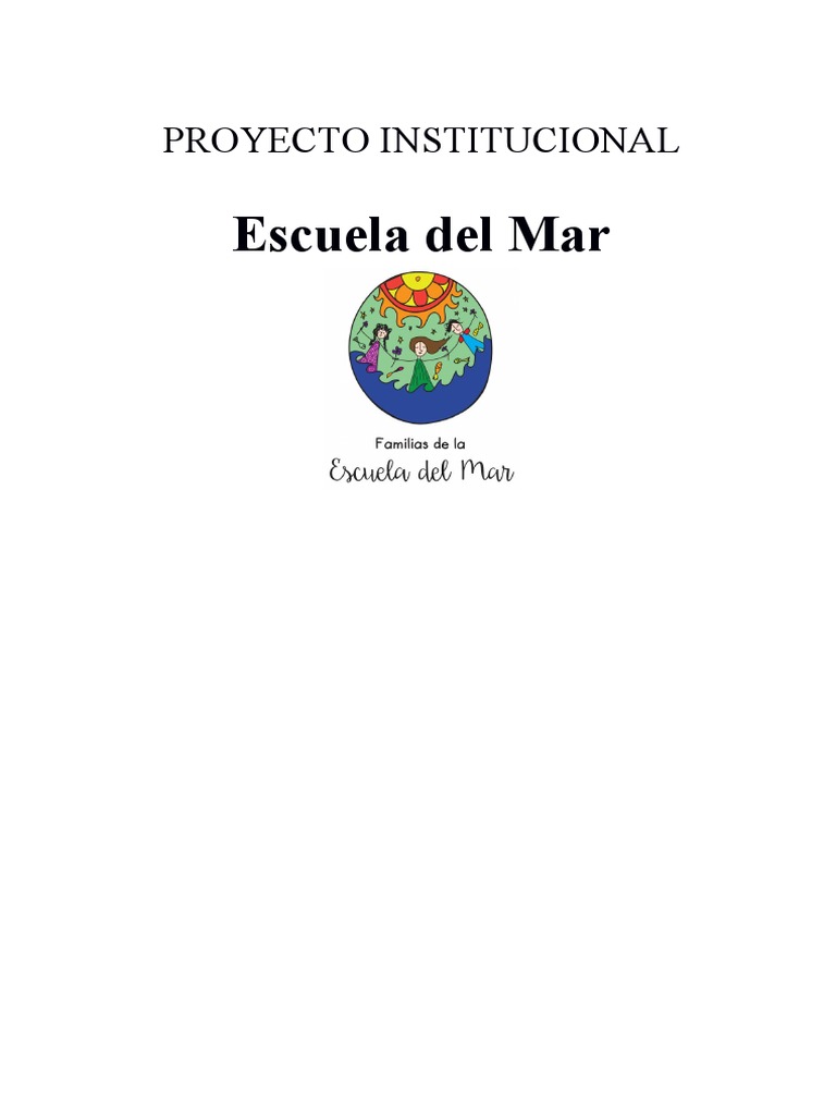 Proyecto Educativo Escuela del Mar | PDF | Plan de estudios | Aprendizaje