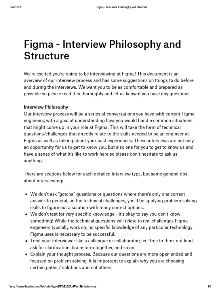 Figma - Interview Philosophy and Structure | PDF | Computer Programming ...