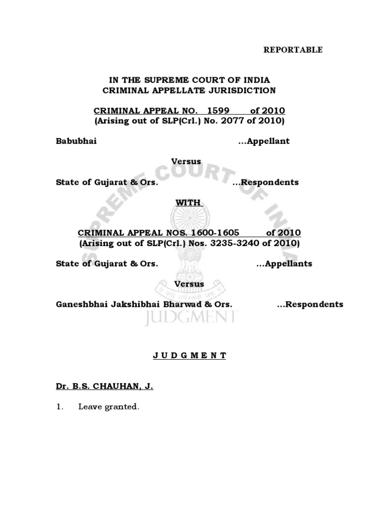 Further Investigation Under Section 173 (8) CRPC - Supreme Court Case ...
