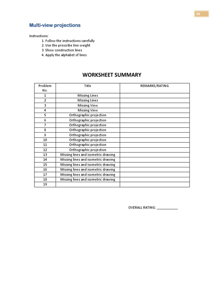 Multiview Projection Pdf 3 D Computer Graphics Civil Engineering