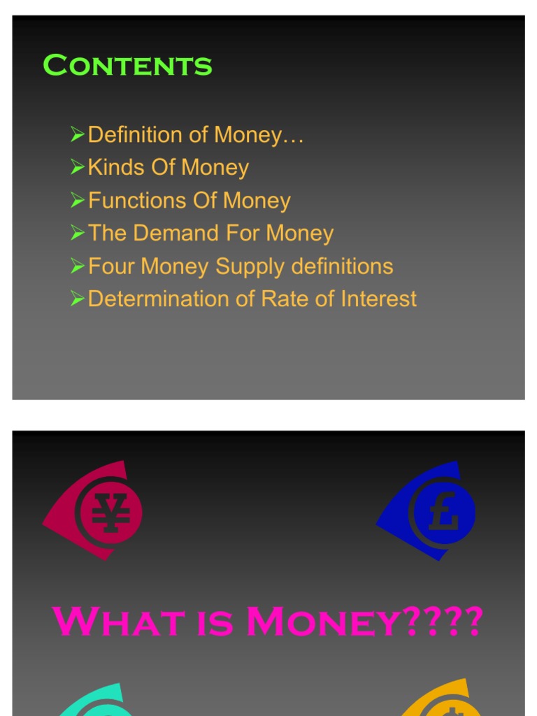 Money-Types & Definitions | PDF | Business | Finance & Money Management