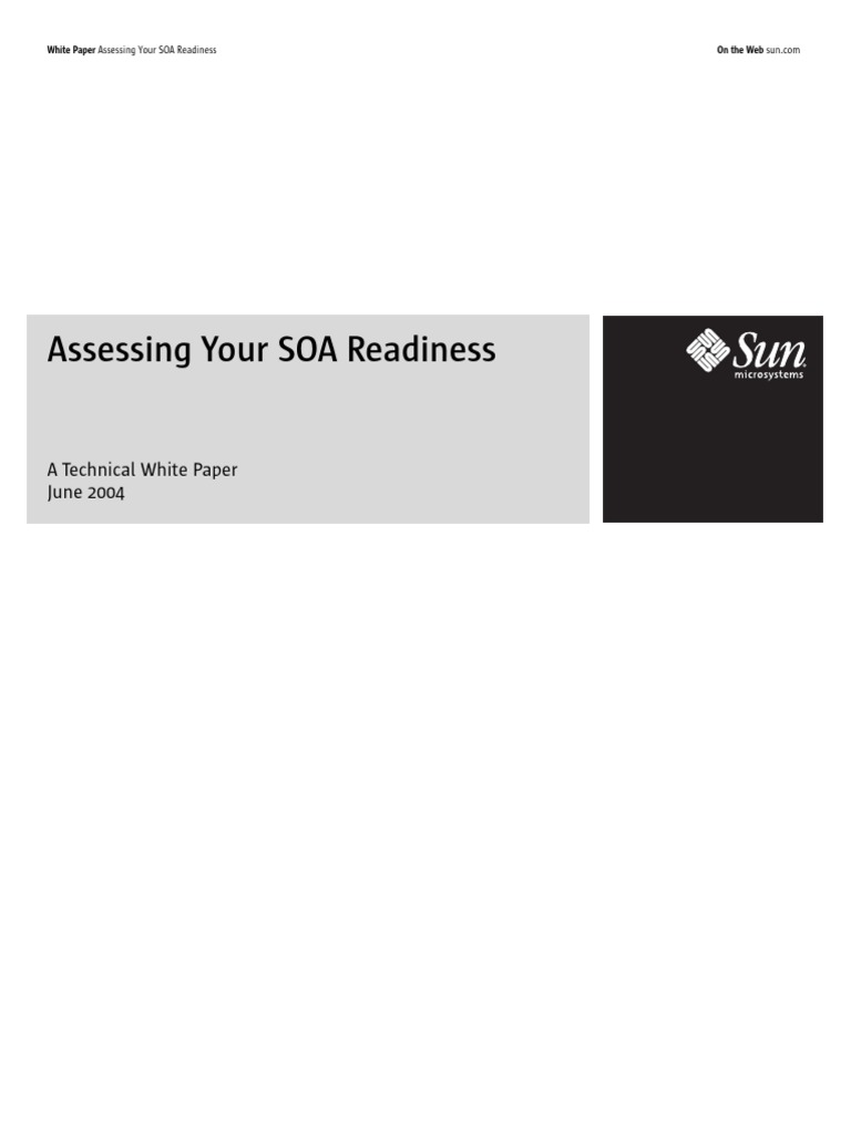 Assessing Your SOA Readiness: A Technical White Paper June 2004 | PDF ...