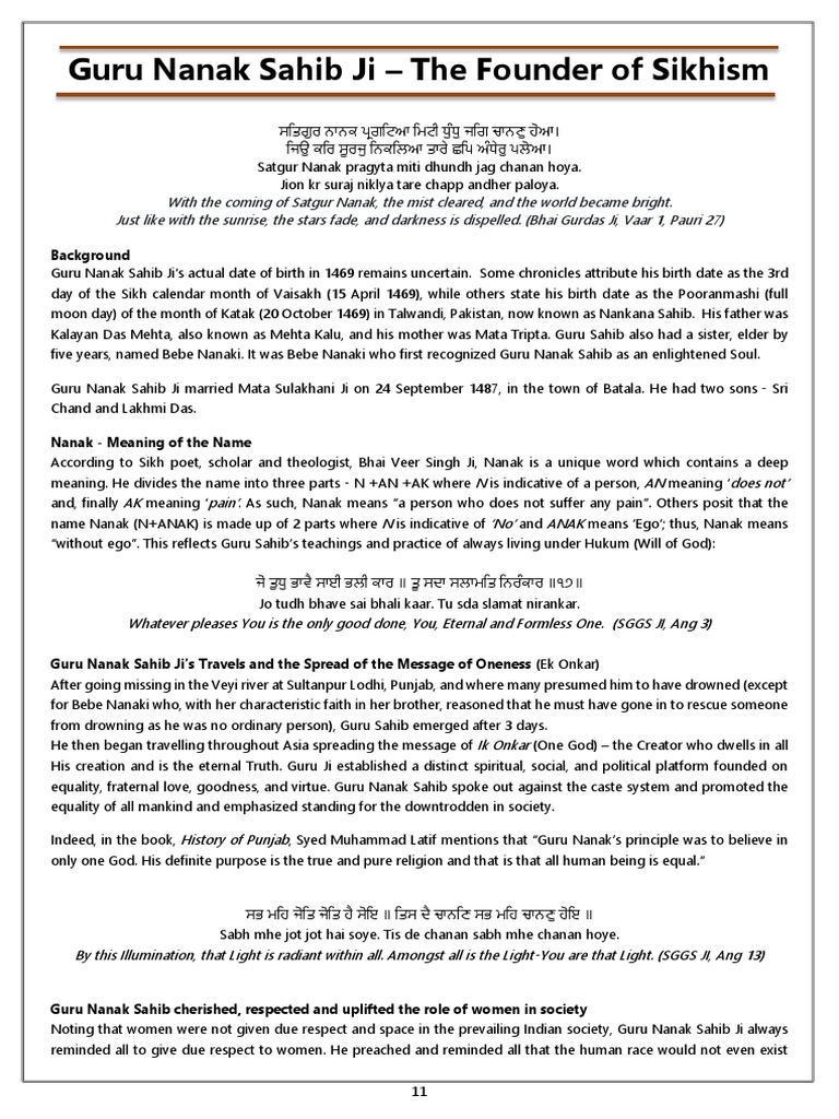 Guru Nanak and Sikhism by Satvinder Singh | PDF | Guru Nanak | Nāstika