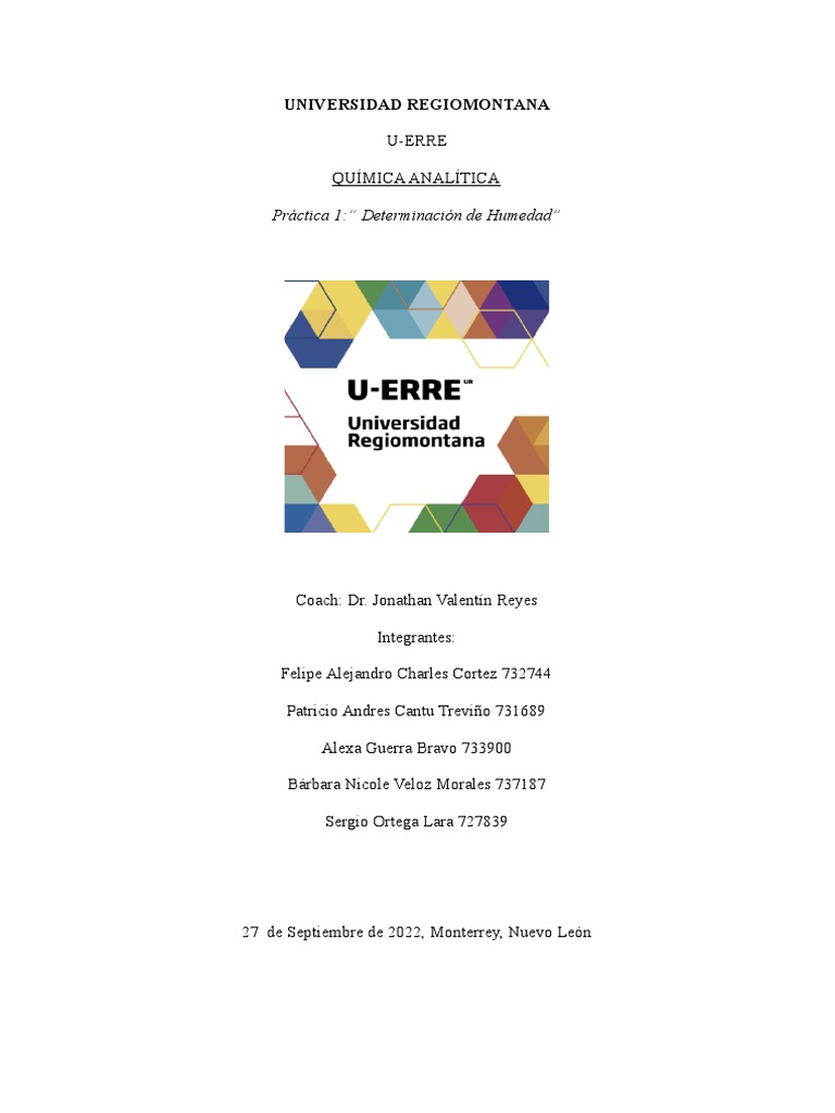 Práctica 1 QA | PDF | Agua | Alimentos