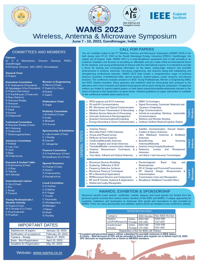 WAMS 2023 Brochure V10 | PDF | Antenna (Radio) | Radio