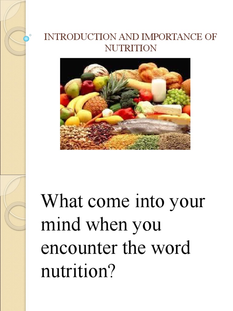 Nutrition Lecture Powerpoint | PDF | Stomach | Calorie