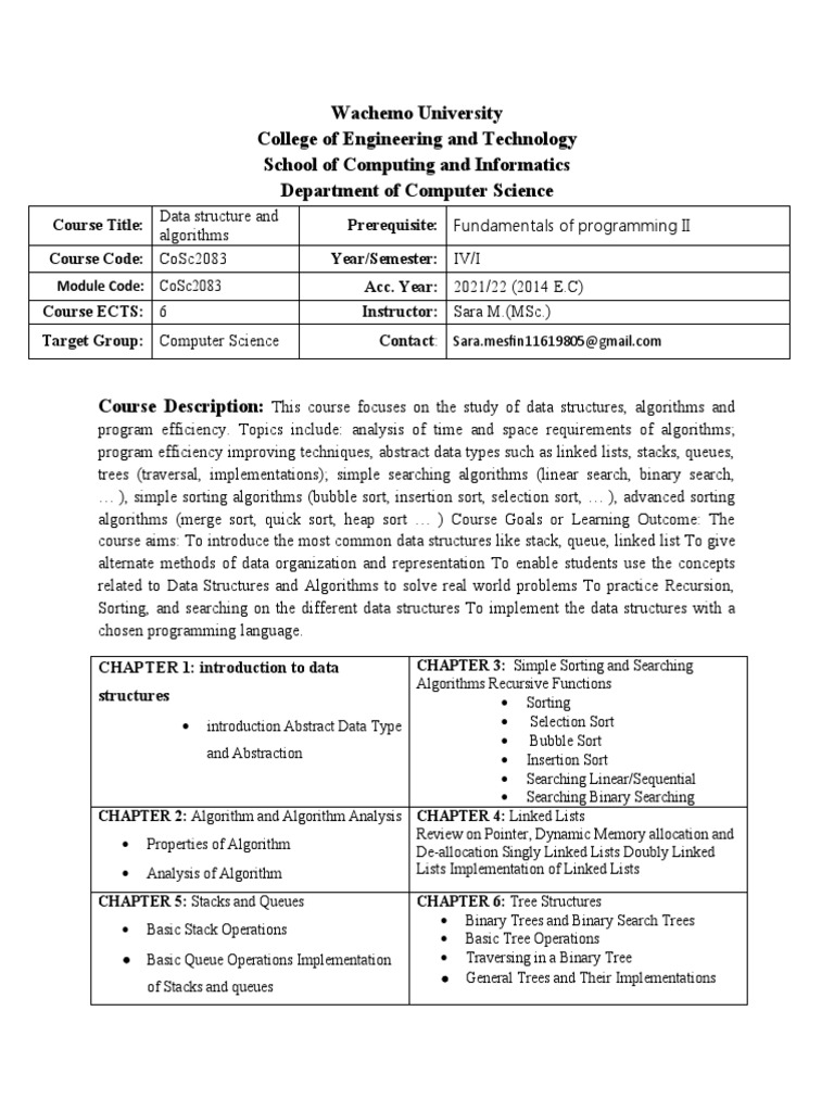 Datastructure CT | PDF | Algorithms | Data Structure Datastructure CT | PDF | Algorithms | Data Structure