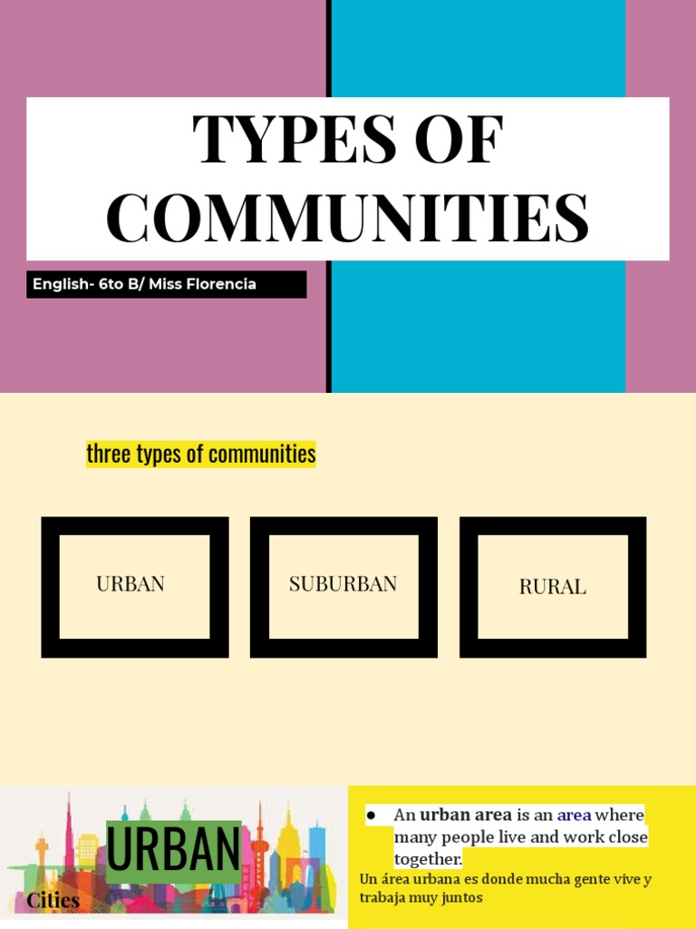 Types of Communities | PDF