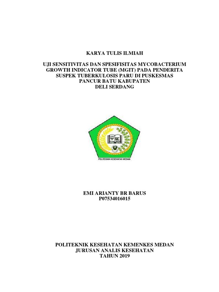 Karya Tulis Ilmiah Lengkap Lampiran | PDF