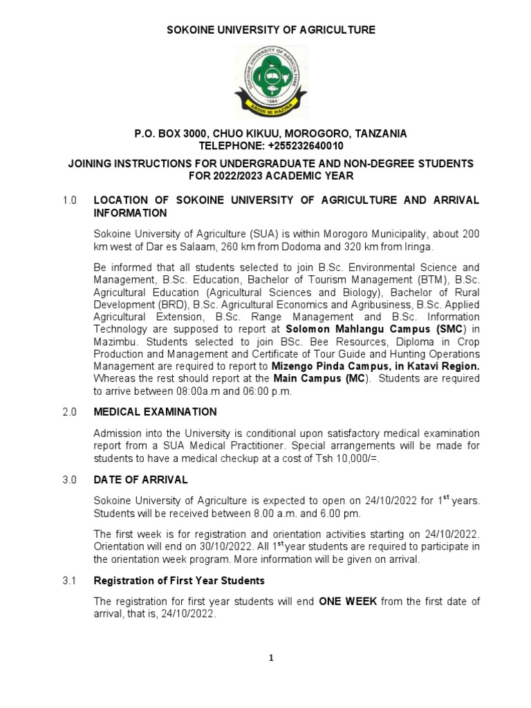 Joining Instruction 1 | PDF
