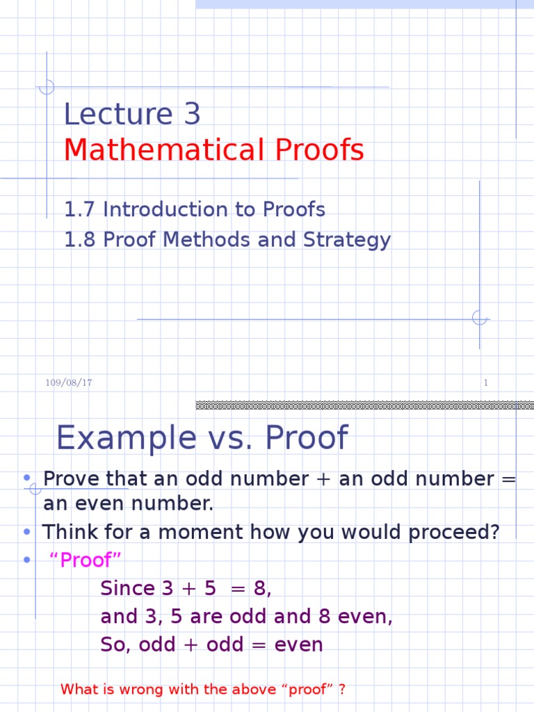 Lecture 3 Proofs | PDF | Theorem | Axiom