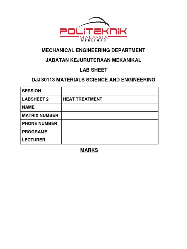 LABSHEET 2 Heat Treatment Edit 2 | PDF | Heat Treating | Steel