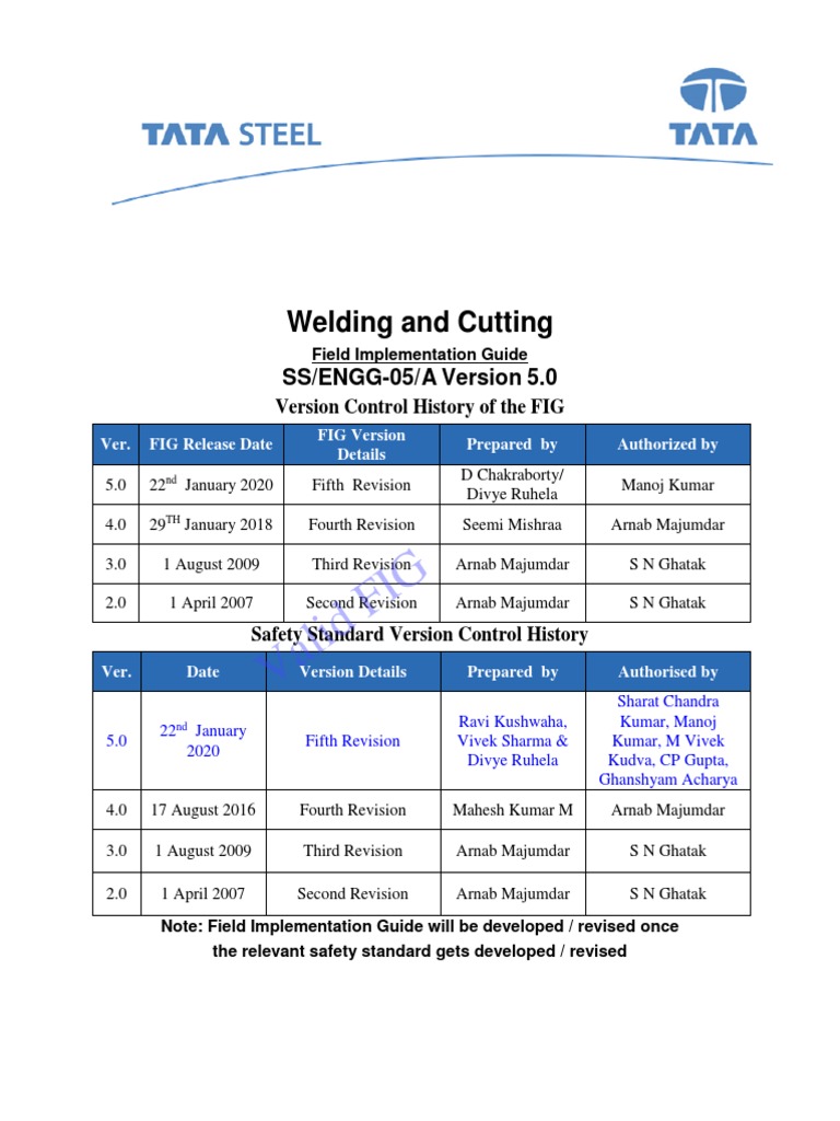 FIG - WELDING CUTTING - Version-5 | PDF | Welding | Construction