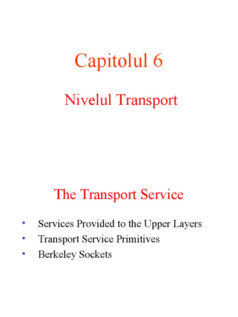 Chapter 6 | PDF | Transmission Control Protocol | Network Congestion